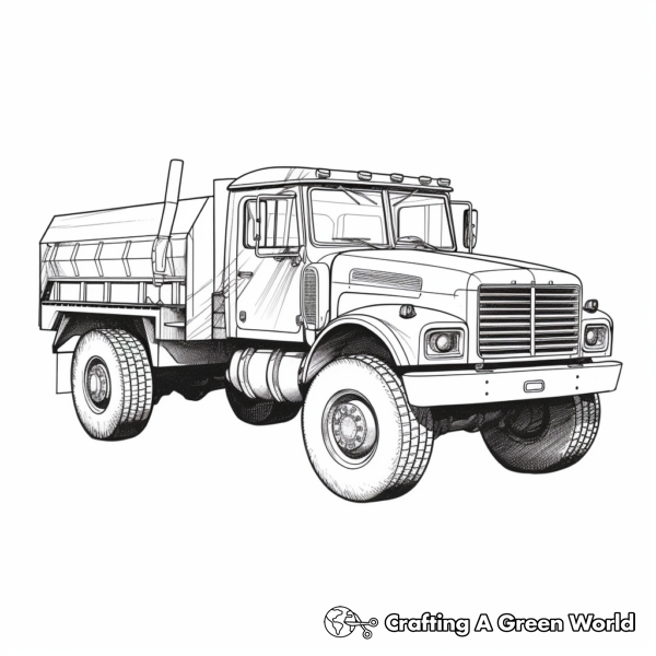 Army Truck Coloring Pages - Free & Printable!