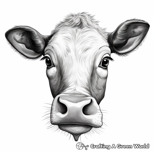Cow Face Coloring Pages - Free & Printable!
