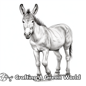 Donkey Coloring Pages - Free & Printable!