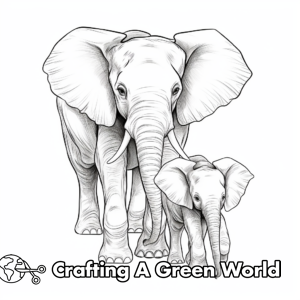 Realistic Elephant Coloring Pages - Free & Printable!