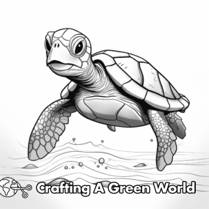 Realistic Sea Turtle Coloring Pages - Free & Printable!