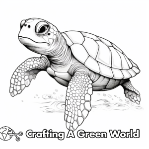 Realistic Sea Turtle Coloring Pages - Free & Printable!