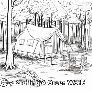 Camping Coloring Pages - Free & Printable!