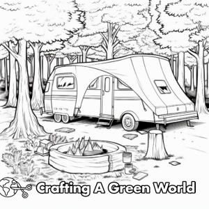 Camping Coloring Pages - Free & Printable!