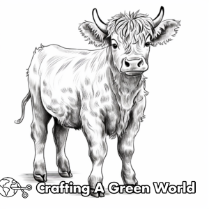 Highland Cow Coloring Pages - Free & Printable!