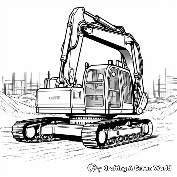 Excavator Coloring Pages - Free & Printable!