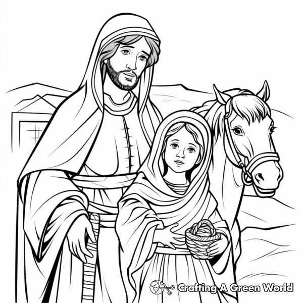 Nativity Coloring Pages - Free & Printable!