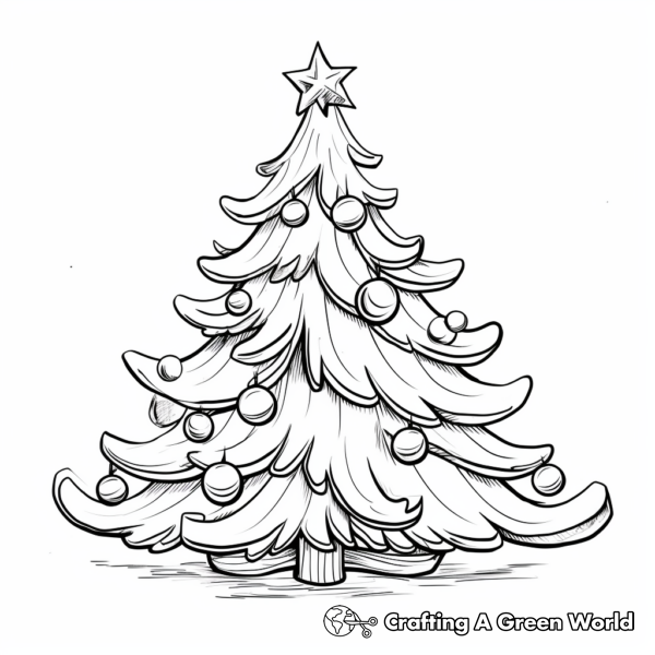Christmas Tree Coloring Pages - Free & Printable!