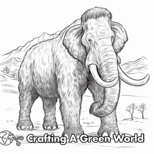 Woolly Mammoth Coloring Pages - Free & Printable!