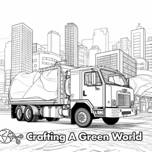 Recycling Truck Coloring Pages - Free & Printable!