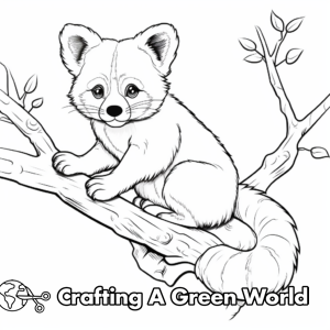 Red Panda Coloring Pages - Free & Printable!