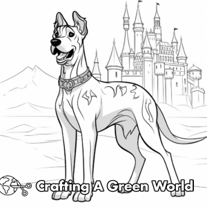 Great Dane Coloring Pages - Free & Printable!