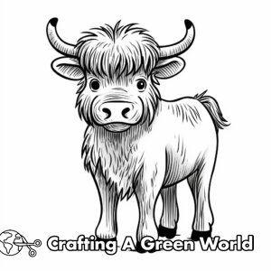 Highland Cow Coloring Pages - Free & Printable!