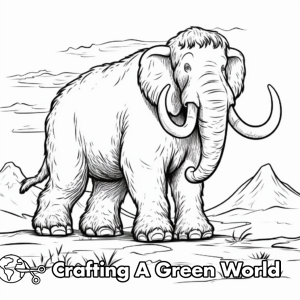 Woolly Mammoth Coloring Pages - Free & Printable!