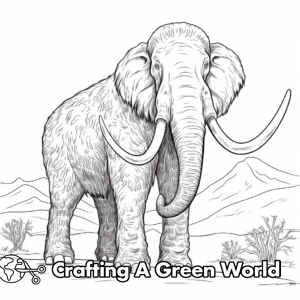 Woolly Mammoth Coloring Pages - Free & Printable!