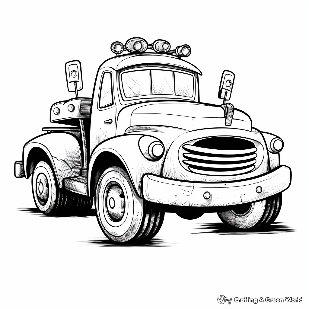 Tow Truck Coloring Pages - Free & Printable!