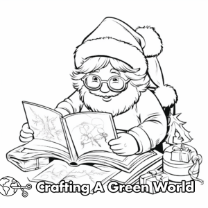 Santa Coloring Pages - Free & Printable!