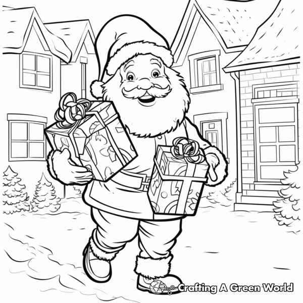 Santa Coloring Pages - Free & Printable!