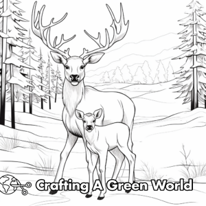 Winter Animal Coloring Pages - Free & Printable!