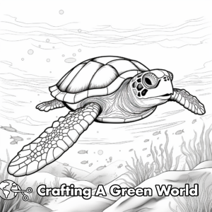 Realistic Sea Turtle Coloring Pages - Free & Printable!