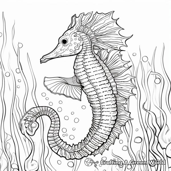 Seahorse Coloring Pages - Free & Printable!