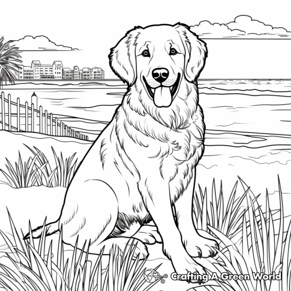 Golden Retriever Coloring Pages - Free & Printable!