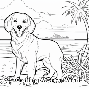 Golden Retriever Coloring Pages - Free & Printable!