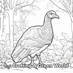 Wild Turkey Coloring Pages - Free & Printable!