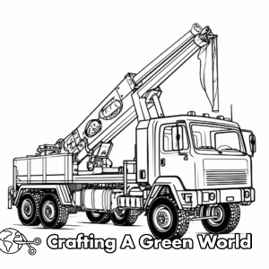 Crane Truck Coloring Pages - Free & Printable!