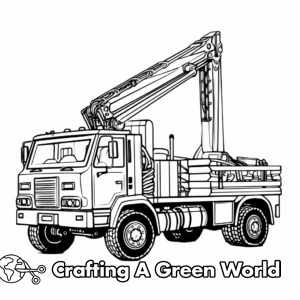Crane Truck Coloring Pages - Free & Printable!
