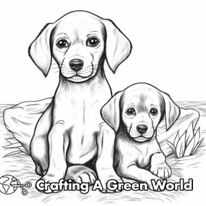 Chocolate Lab Coloring Pages - Free & Printable!