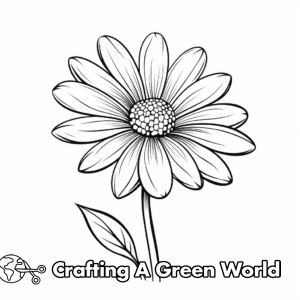 Big Flower Coloring Pages - Free & Printable!