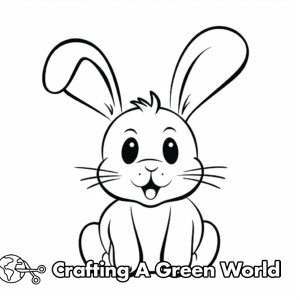 Easter Bunny Coloring Pages - Free & Printable!