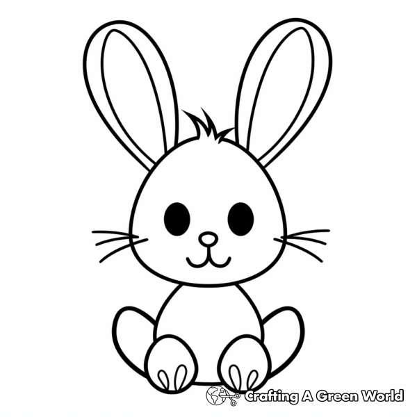Easter Bunny Coloring Pages - Free & Printable!