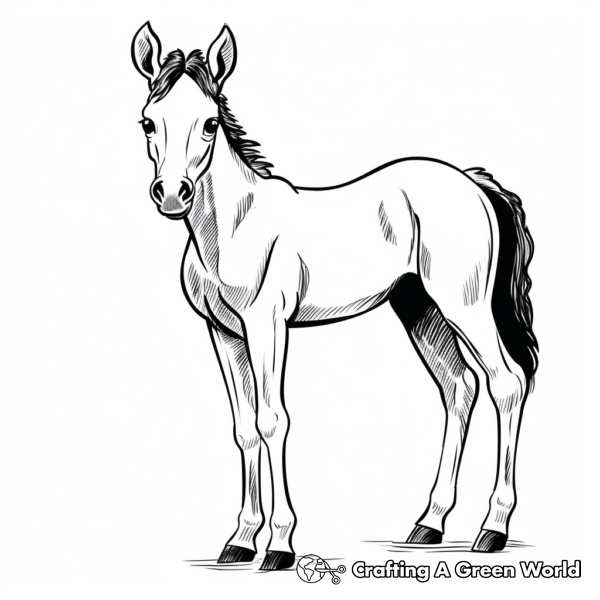 Foal Coloring Pages - Free & Printable!