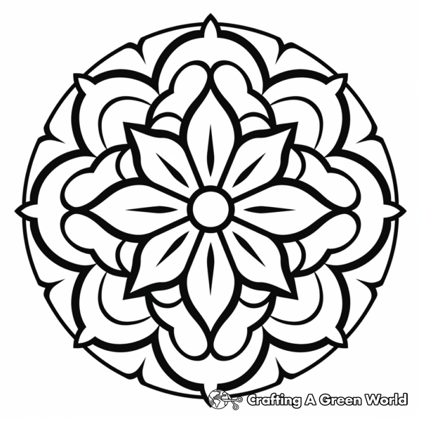 Mandala Easy Coloring Pages - Free & Printable!