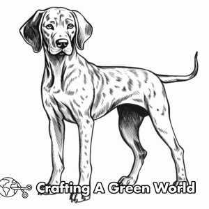German Shorthaired Pointer Coloring Pages - Free & Printable!