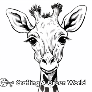 Giraffe Head Coloring Pages - Free & Printable!