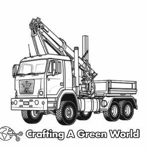 Crane Truck Coloring Pages - Free & Printable!
