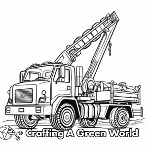 Crane Truck Coloring Pages - Free & Printable!