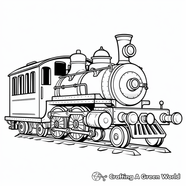 Steam Train Coloring Pages - Free & Printable!