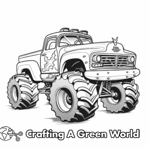 Police Monster Truck Coloring Pages - Free & Printable!