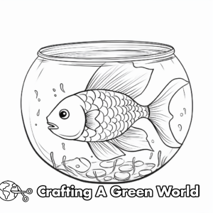 Fish Bowl Coloring Pages - Free & Printable!