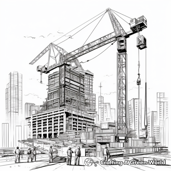 Construction Site Coloring Pages - Free & Printable!