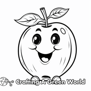 Cute Fruit Coloring Pages - Free & Printable!