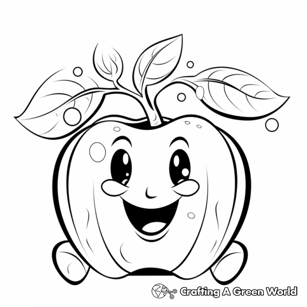 Cute Fruit Coloring Pages - Free & Printable!