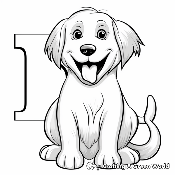 D Is For Dog Coloring Pages - Free & Printable!