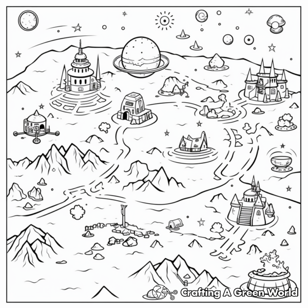 Treasure Map Coloring Pages - Free & Printable!