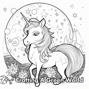 Unicorn Pumpkin Coloring Pages - Free & Printable!