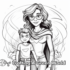 Mothers Day Coloring Pages - Free & Printable!